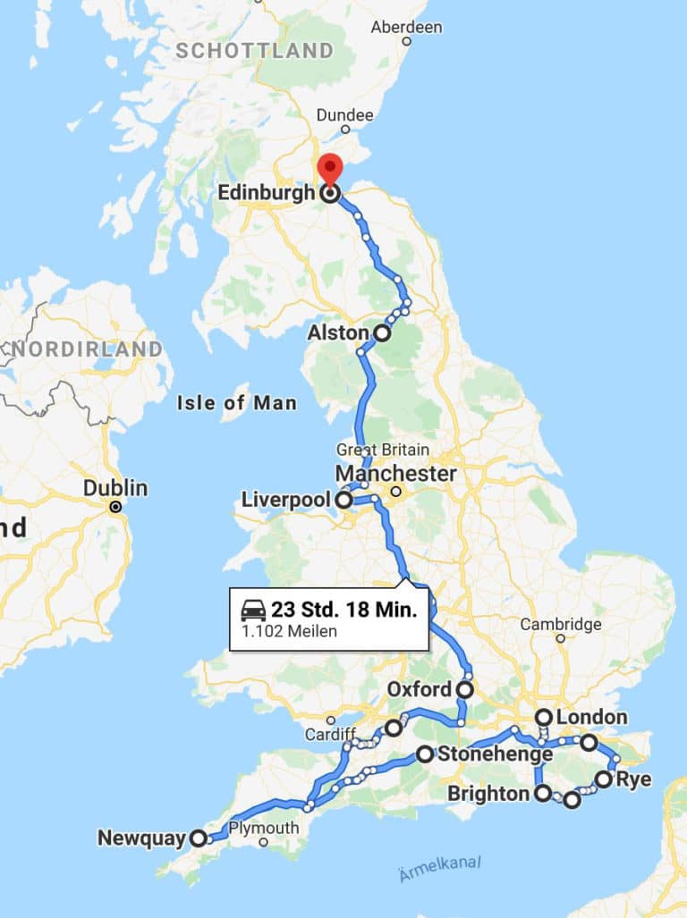 Spannende Nach England Mit Auto Bildernull